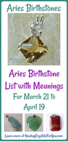 Aries Birthstone List, Birthstones & Meanings March 21st-April 20th